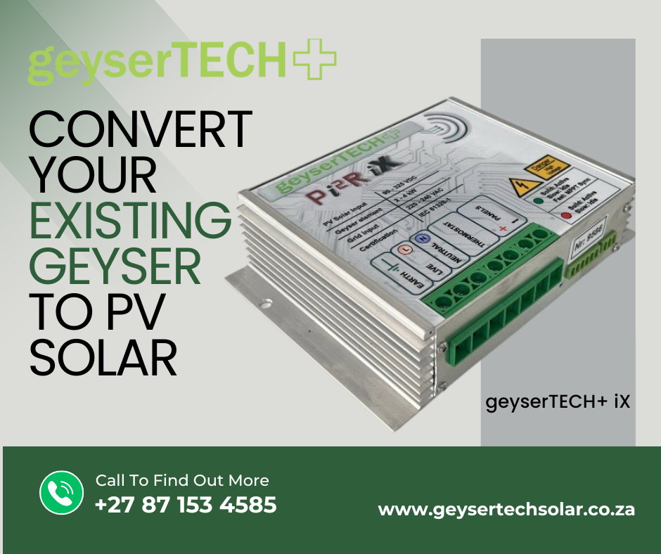 Geysertech Pi2R iX Geyser Solar Controller – geyserTECH+ Solar